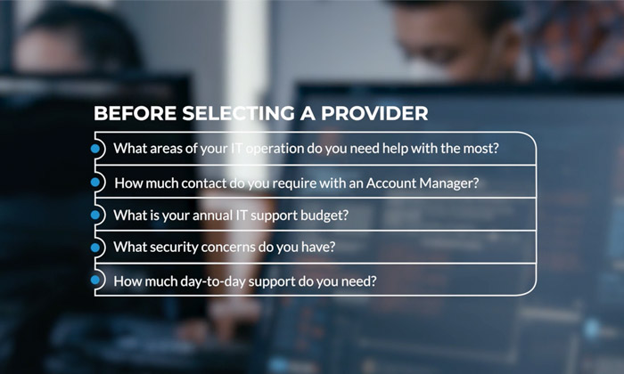 Top 5 factors to consider when choosing an IT support provider ...